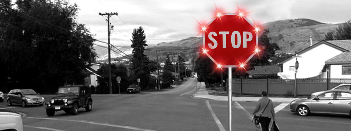 Blinker Stop Flashing LED STOP Sign